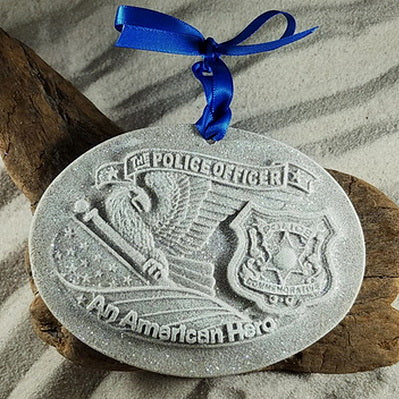 Police Officer Sand Ornament (#189) - The Sand Store - By Creative Artworks