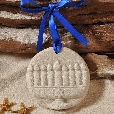 Menorah Sand Ornament (#274) - The Sand Store - By Creative Artworks