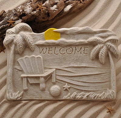 Beach Welcome Sand Plaque - The Sand Store - By Creative Artworks