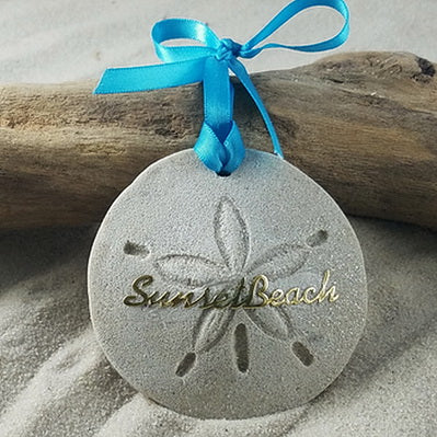 Sunset Beach, NC Sand Dollar Sand Ornament - The Sand Store - By ...